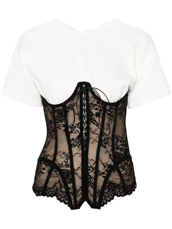 Giuseppe Di Morabito Corset-detail T-shirt