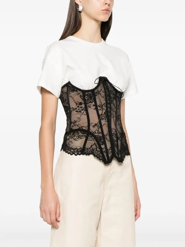 Giuseppe Di Morabito Corset-detail T-shirt