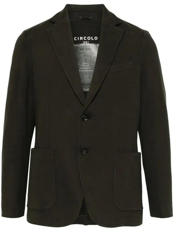 CIRCOLO 1901 Single-breasted Jersey Blazer