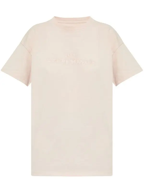 MAISON MARGIELA Embroidered Logo T-shirt - Pink