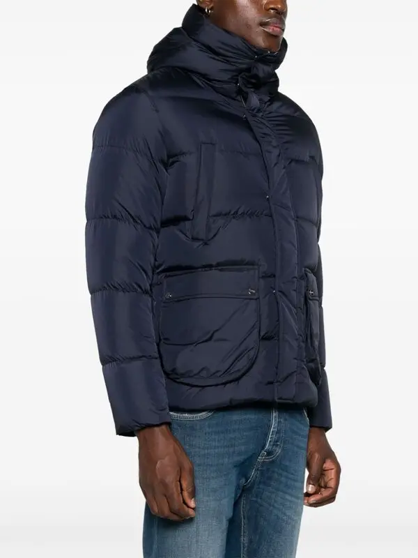 Herno Hooded Puffer Jacket - Blue