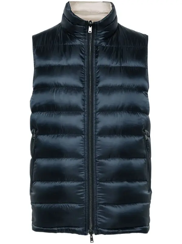 Herno Reversible Goose Down Gilet - Blue