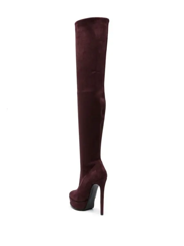 Casadei 150mm Flora Boots - Red