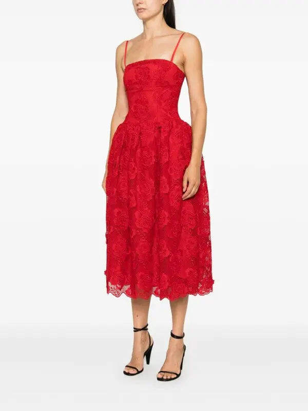 scalloped lace maxi dress Summer in Capri Scalloped Lace Maxi Dress main image 1
