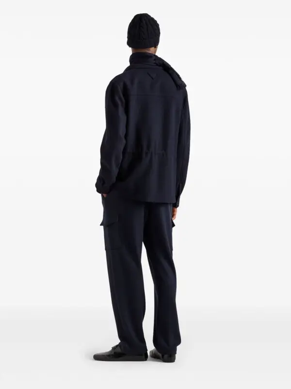 Prada Buttoned Safari Jacket - Blue