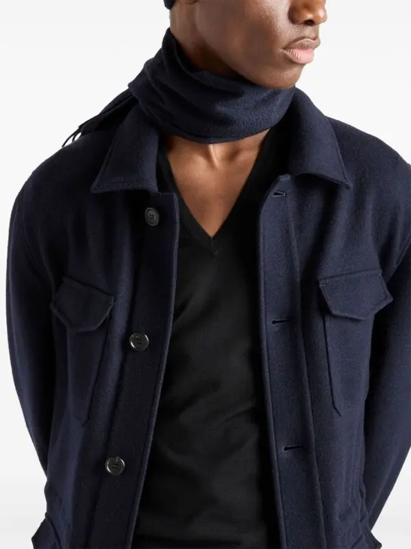 Prada Buttoned Safari Jacket - Blue