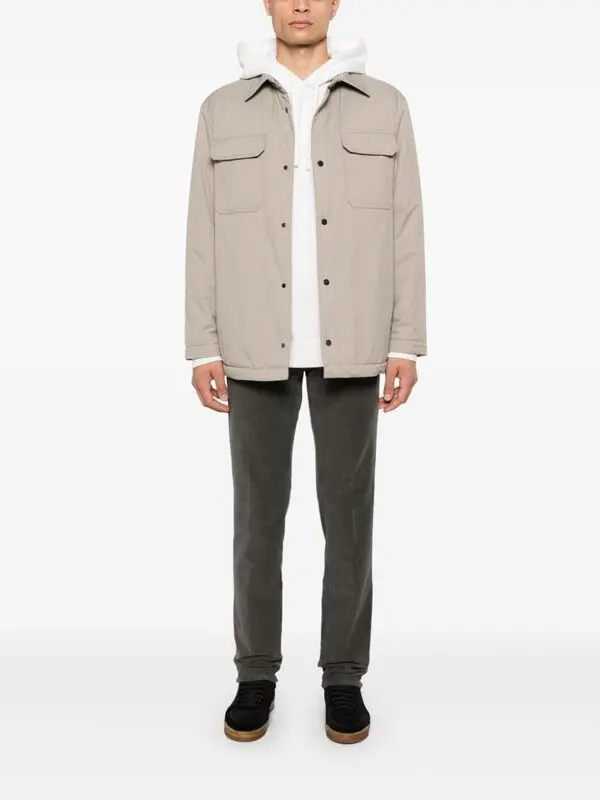 Incotex Slim-cut Chino Trousers - Grey