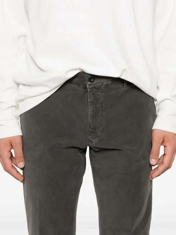 Incotex Slim-cut Chino Trousers - Grey
