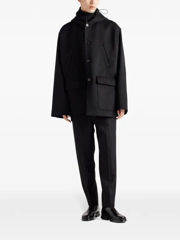 Prada Cashmere Hooded Jacket