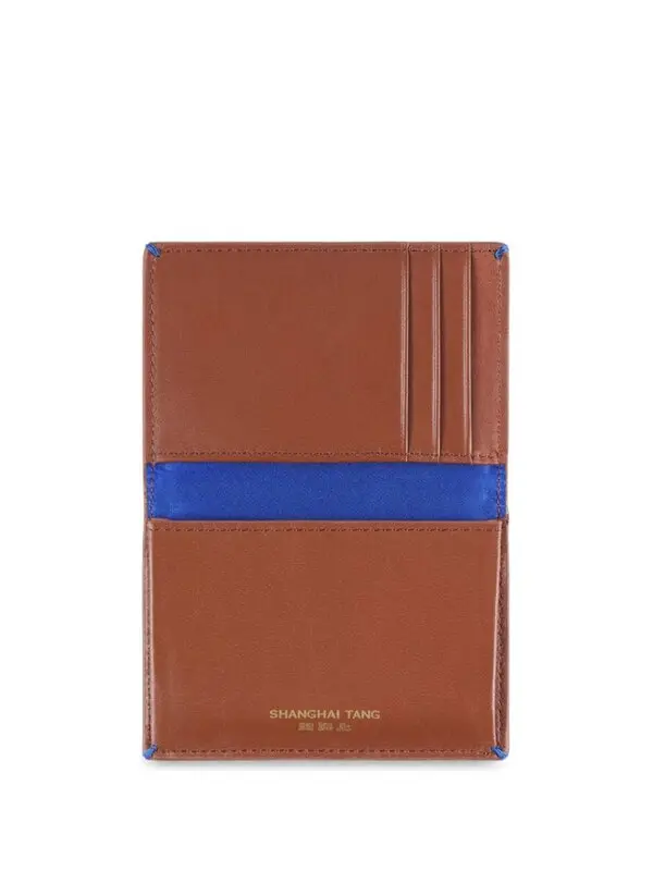 小物入れ Shanghai Tang Shanghai Tang Five-Pointed Star Card Holder - Brown | Editorialist