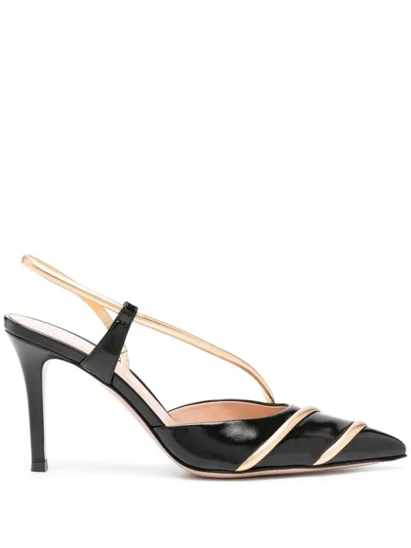 GIANVITO ROSSI 85mm Leather Slingback Pumps