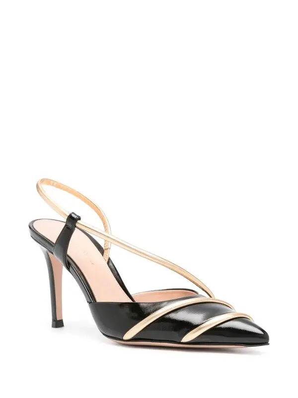 GIANVITO ROSSI 85mm Leather Slingback Pumps