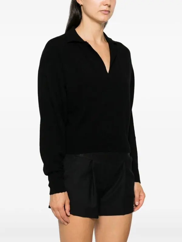 Pinko Love Birds-embroidered Polo Top - Black