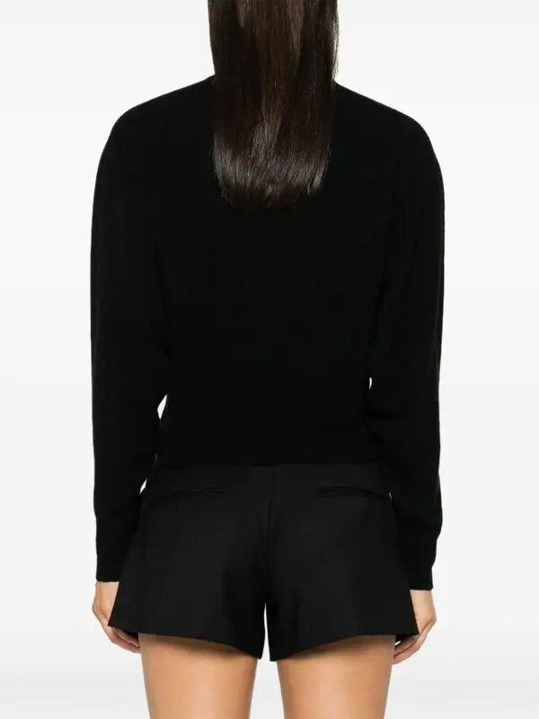 Pinko Love Birds-embroidered Polo Top - Black
