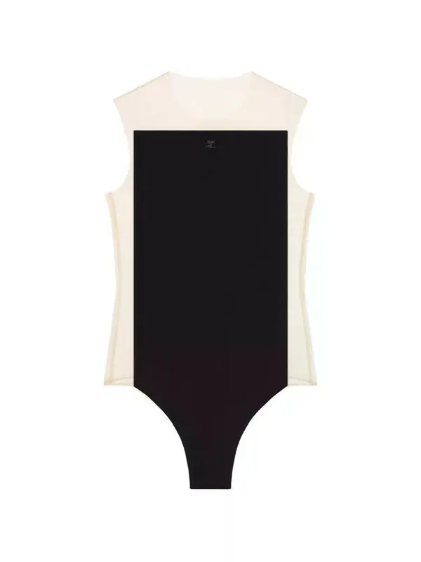 COURREGES Illusion Bodysuit - Black