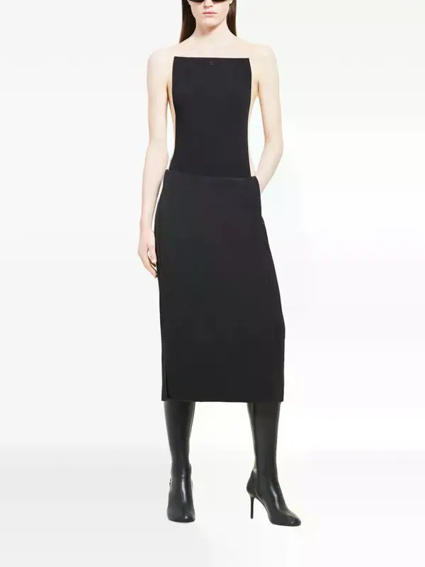 COURREGES Illusion Bodysuit - Black