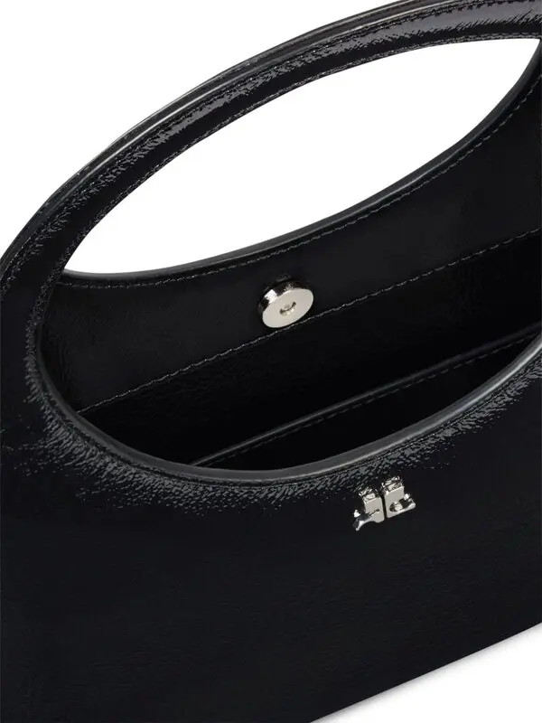 COURREGES Holy Leather Tote Bag - Black