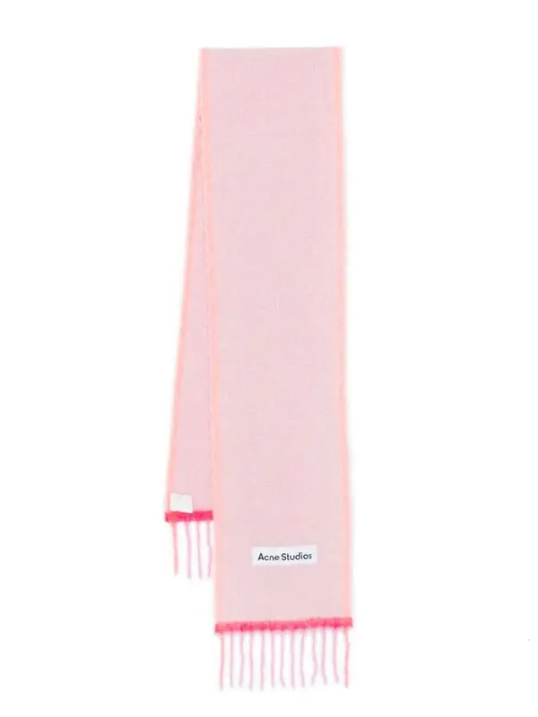 Acne Studios Fringed Scarf - Pink