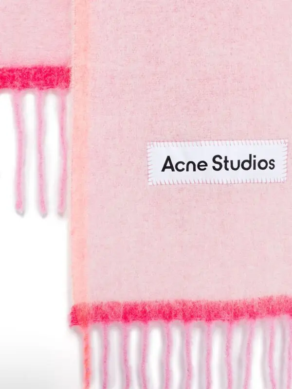 Acne Studios Fringed Scarf - Pink