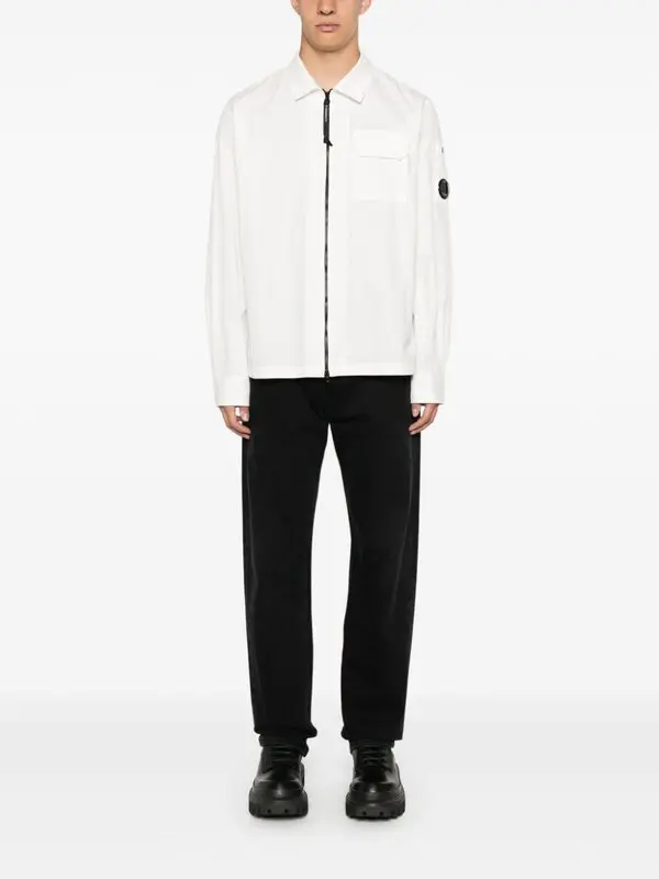 C.P. COMPANY Zip-up Gabardine Overshirt