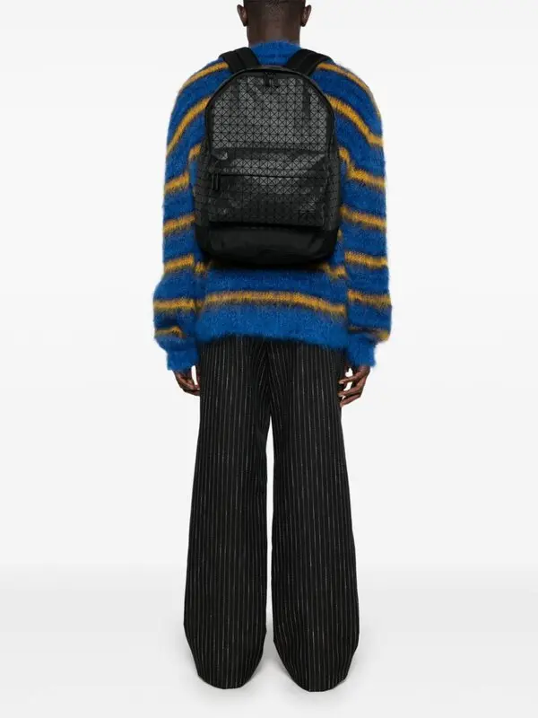 Issey Miyake Geometric Panelled Backpack - Black