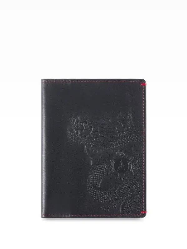 Shanghai Tang Chinese Dragon Passport Holder - Black