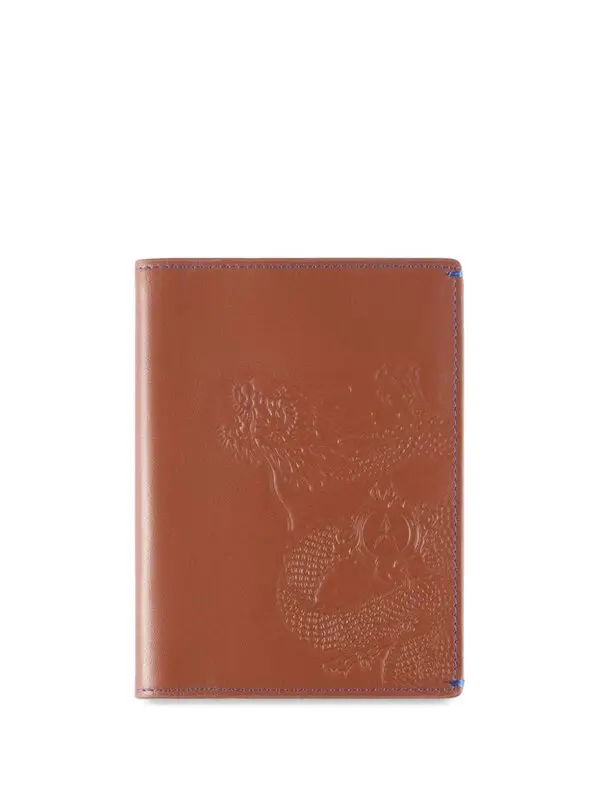 Shanghai Tang Chinese Dragon Passport Holder - Brown