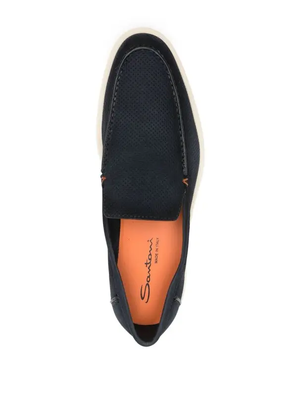 Santoni Perforated Loafers