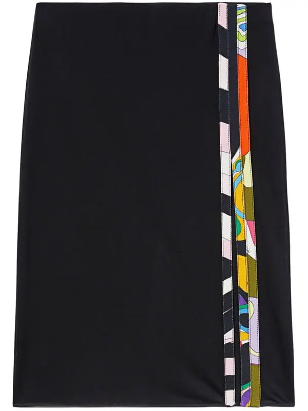 Emilio Pucci Orchidee/iride-print Pencil Skirt