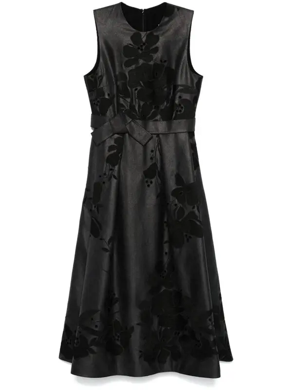 Elie Saab Floral-embroidered Maxi Dress