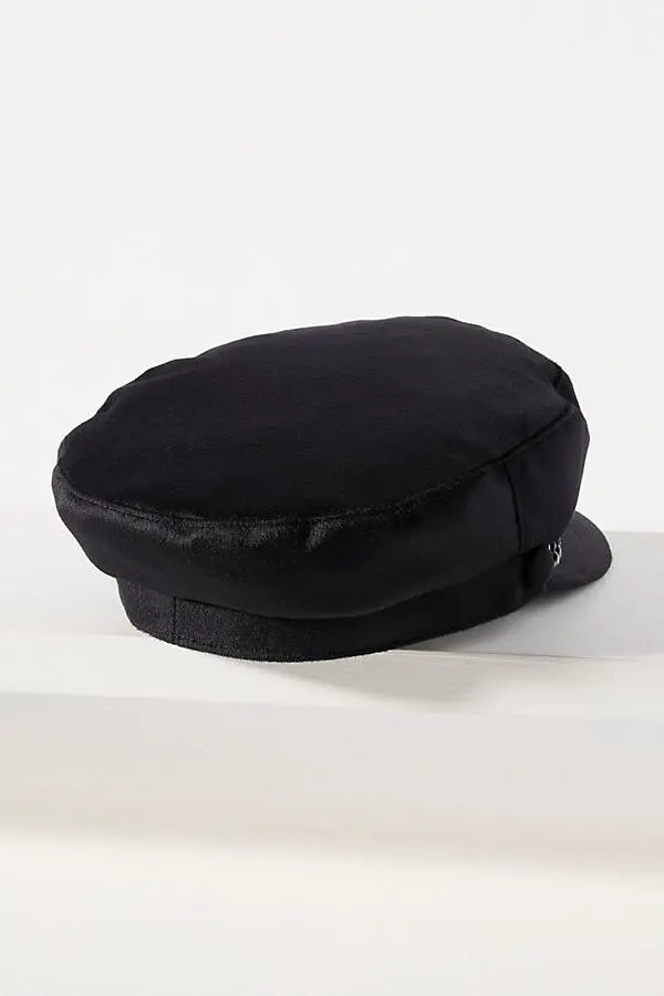Eugenia Kim Mara Cashmere Newsboy Cap - Black