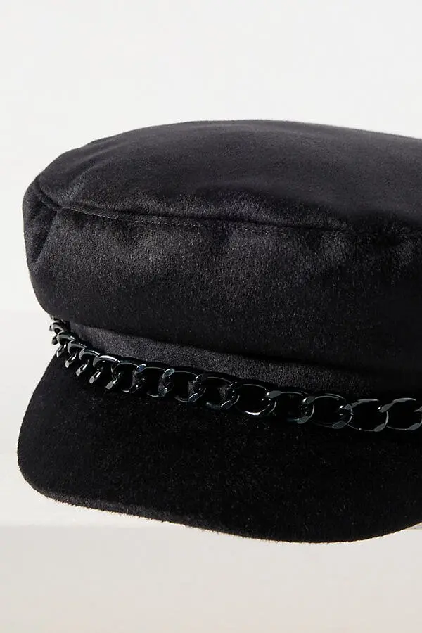 Eugenia Kim Mara Cashmere Newsboy Cap - Black