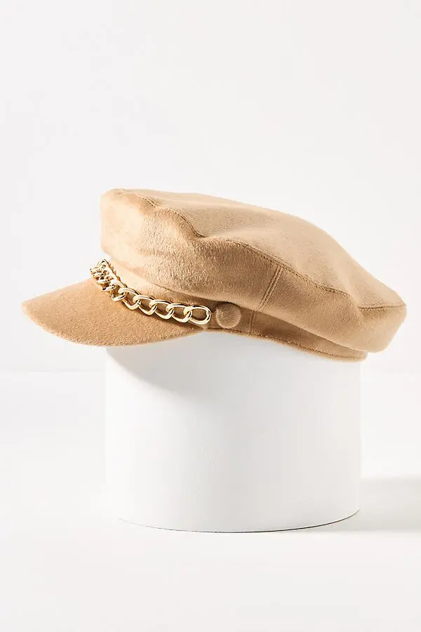 Eugenia Kim Mara Cashmere Newsboy Cap - Bronze