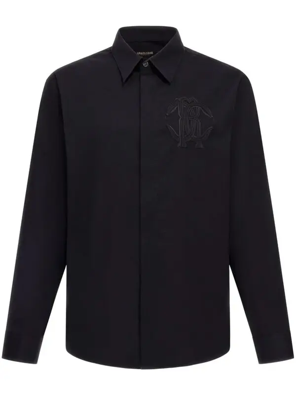 Roberto Cavalli Embroidered-logo Shirt