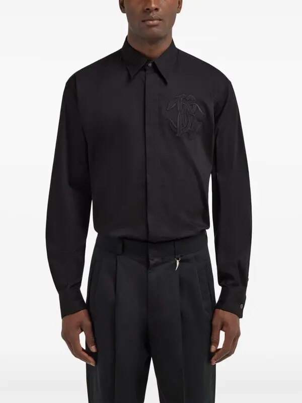 Roberto Cavalli Embroidered-logo Shirt