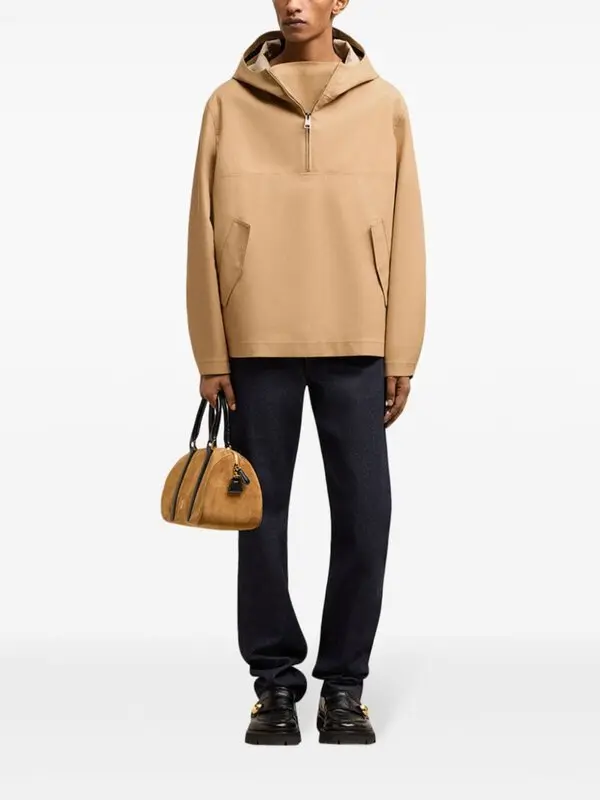 Ami Zip-up Hooded Cotton Jacket