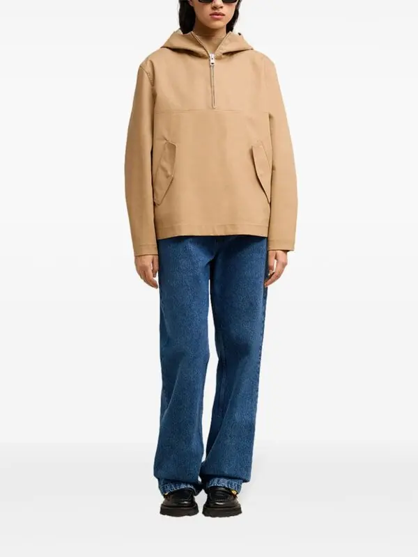 Ami Zip-up Hooded Cotton Jacket