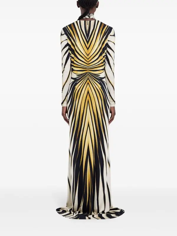 Roberto Cavalli Ray Of Maxi Dress - Gold