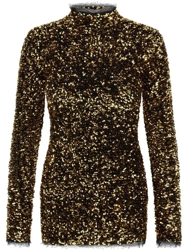 Roberto Cavalli Sequin-embellished Mini Dress