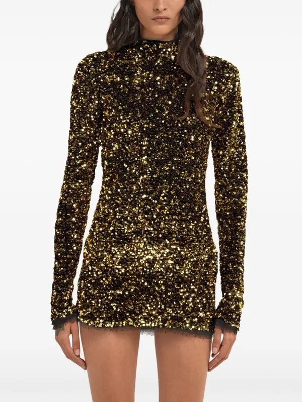 Roberto Cavalli Sequin-embellished Mini Dress