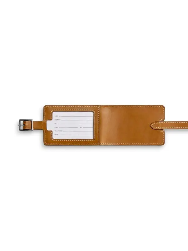Shinola Leather Luggage Tag