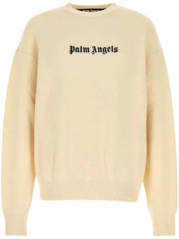 Palm Angels Logo-print Jumper - Neutrals