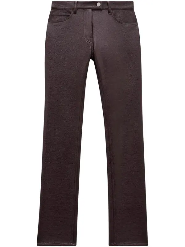 COURREGES Slim-cut Trousers - Red