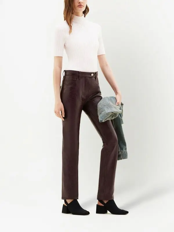COURREGES Slim-cut Trousers - Red