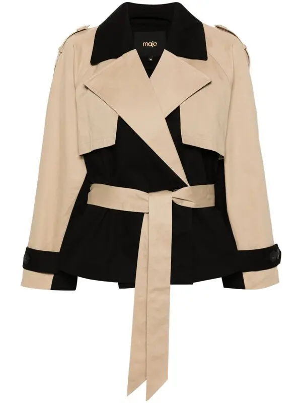 Maje Two-tone Trench Coat