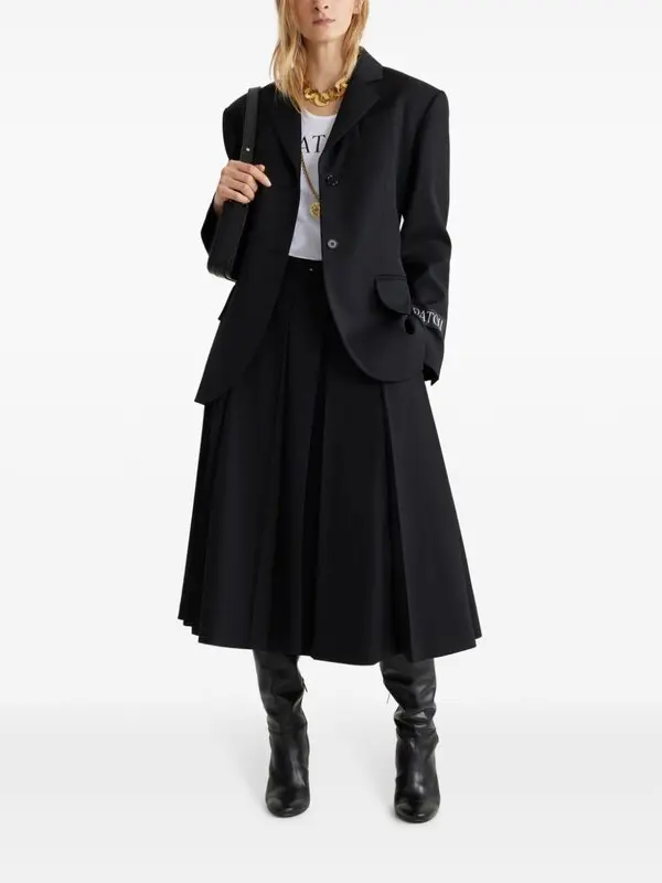 PATOU Logo-patch Belted Blazer