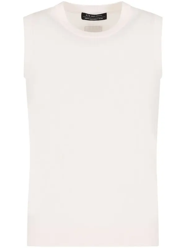 Armani Exchange Logo-patch Knit Tank Top