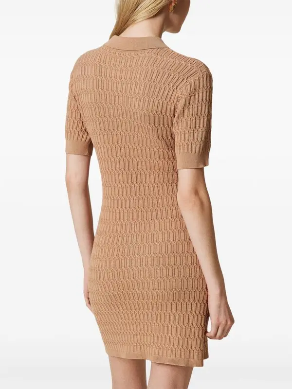 TWINSET Button-up Knit Minidress