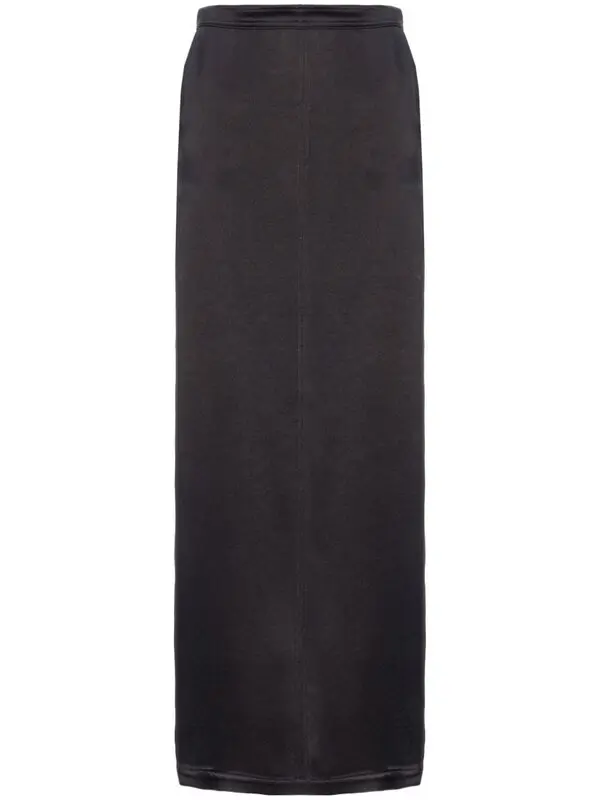 Pinko Rear-slit Maxi Skirt - Black