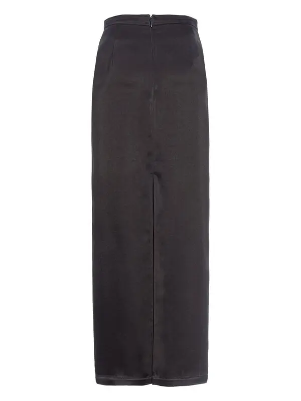 Pinko Rear-slit Maxi Skirt - Black
